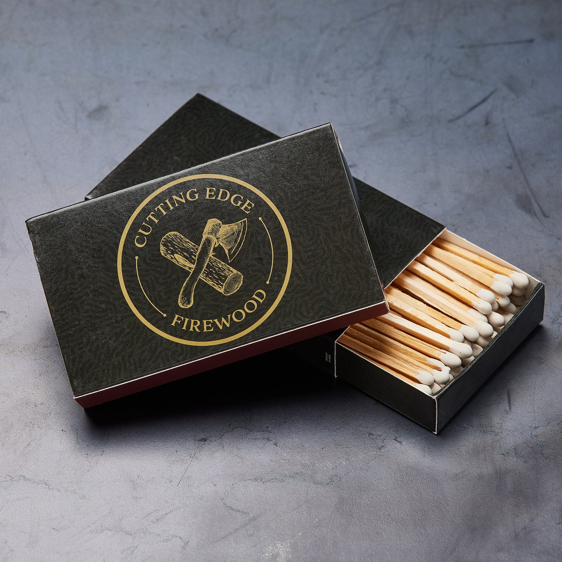 High Gloss Black Cigar Matches | Cutting Edge Firewood